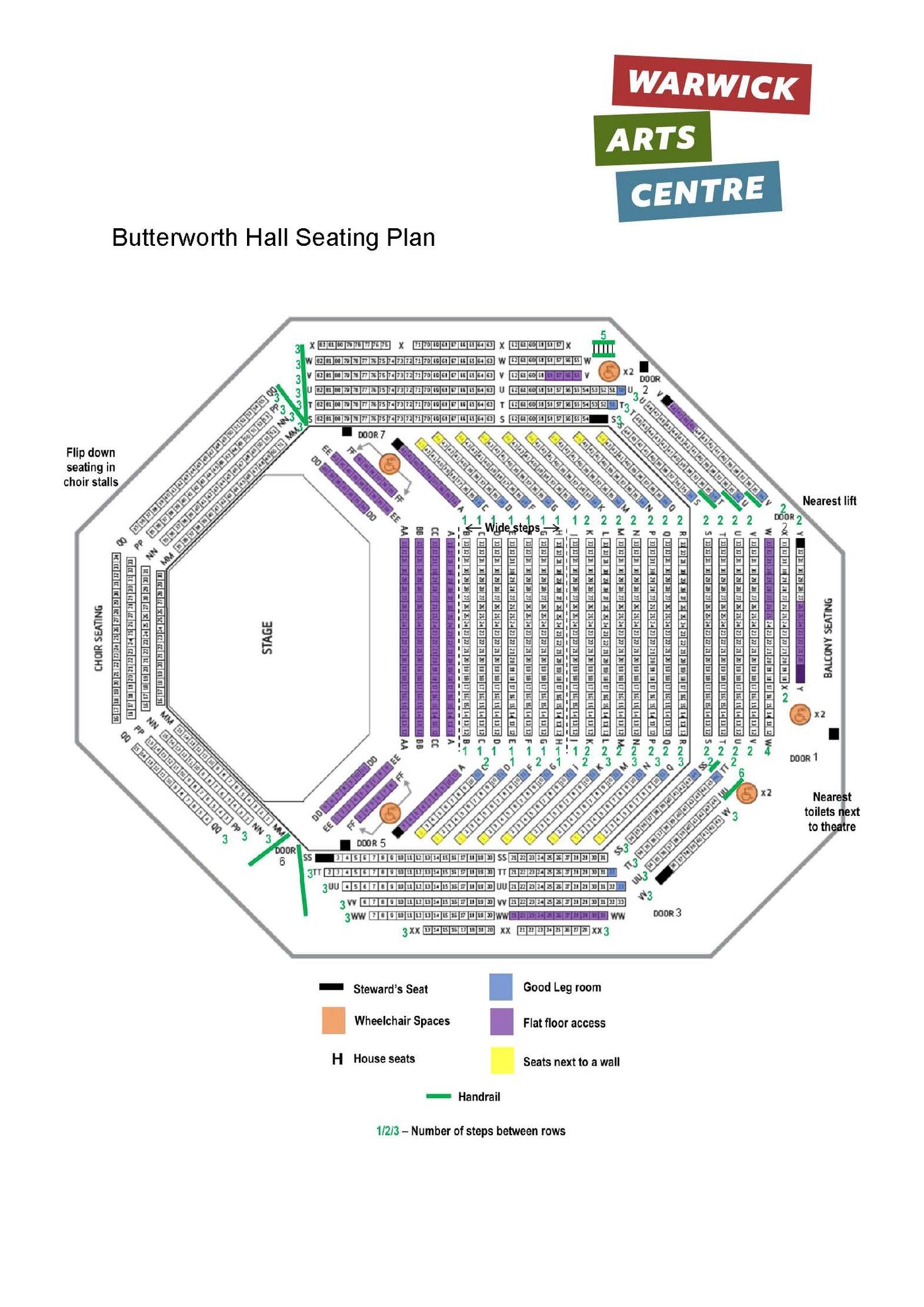 Warwick Arts Centre Seating Plans | Warwick Arts Centre