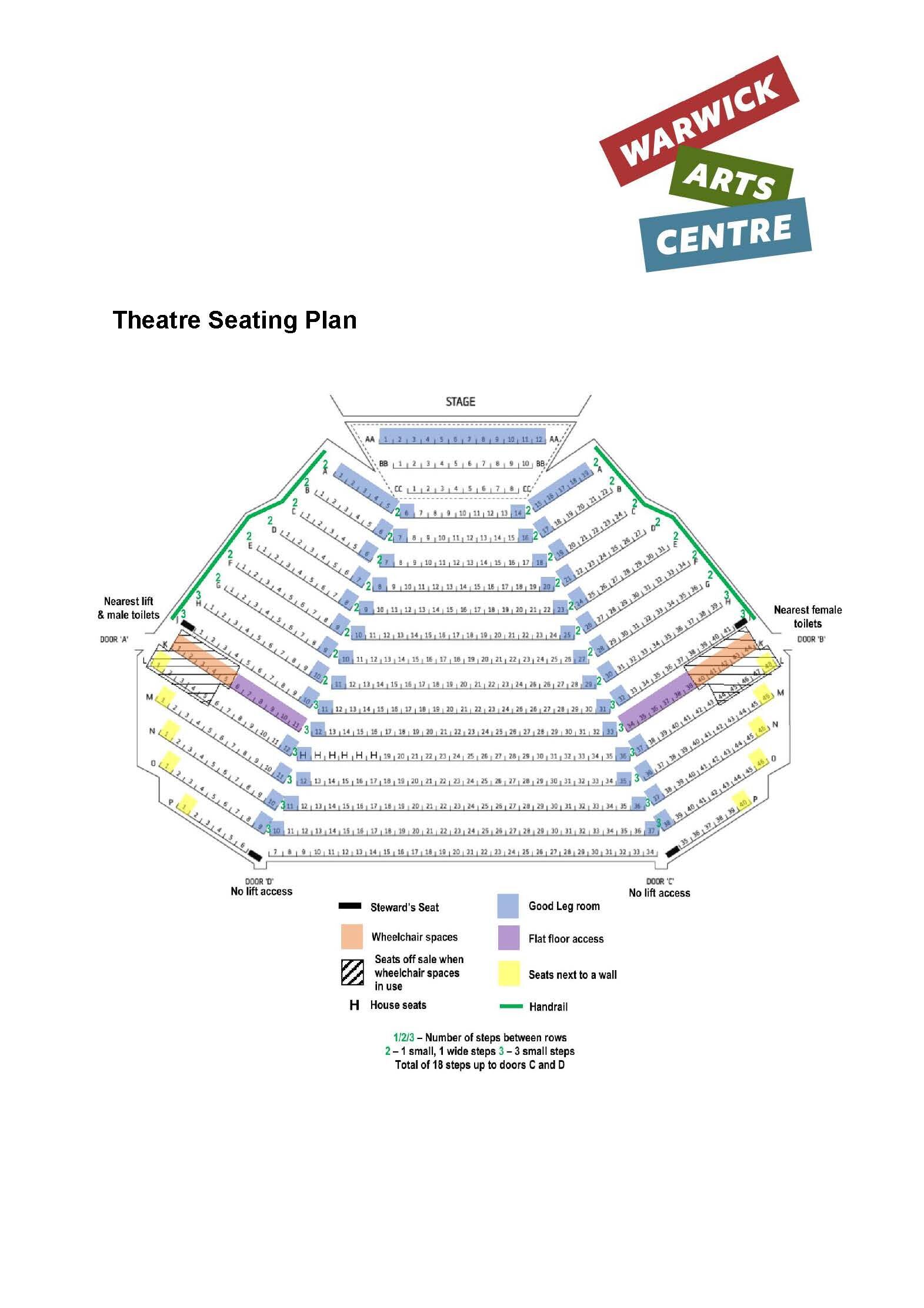 Warwick Arts Centre Seating Plans | Warwick Arts Centre